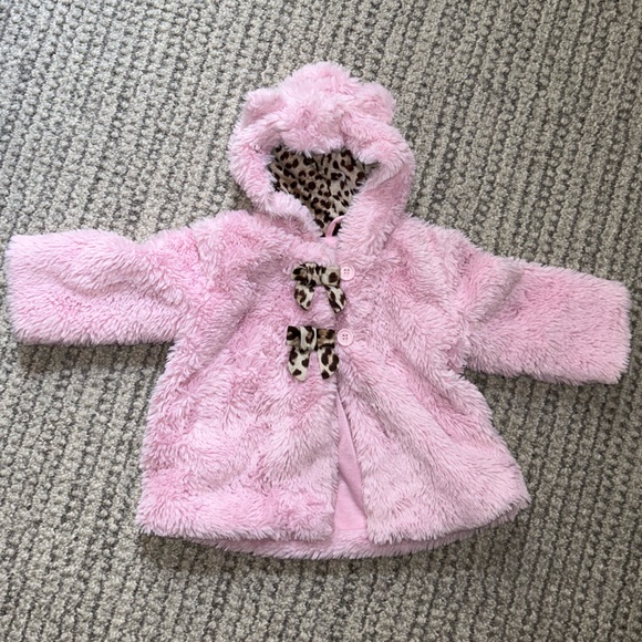 Jackets & Coats | Fluffy Pink Jessica Simpson Baby Girl Faux Fur Coat Size 18 Months | Poshmark